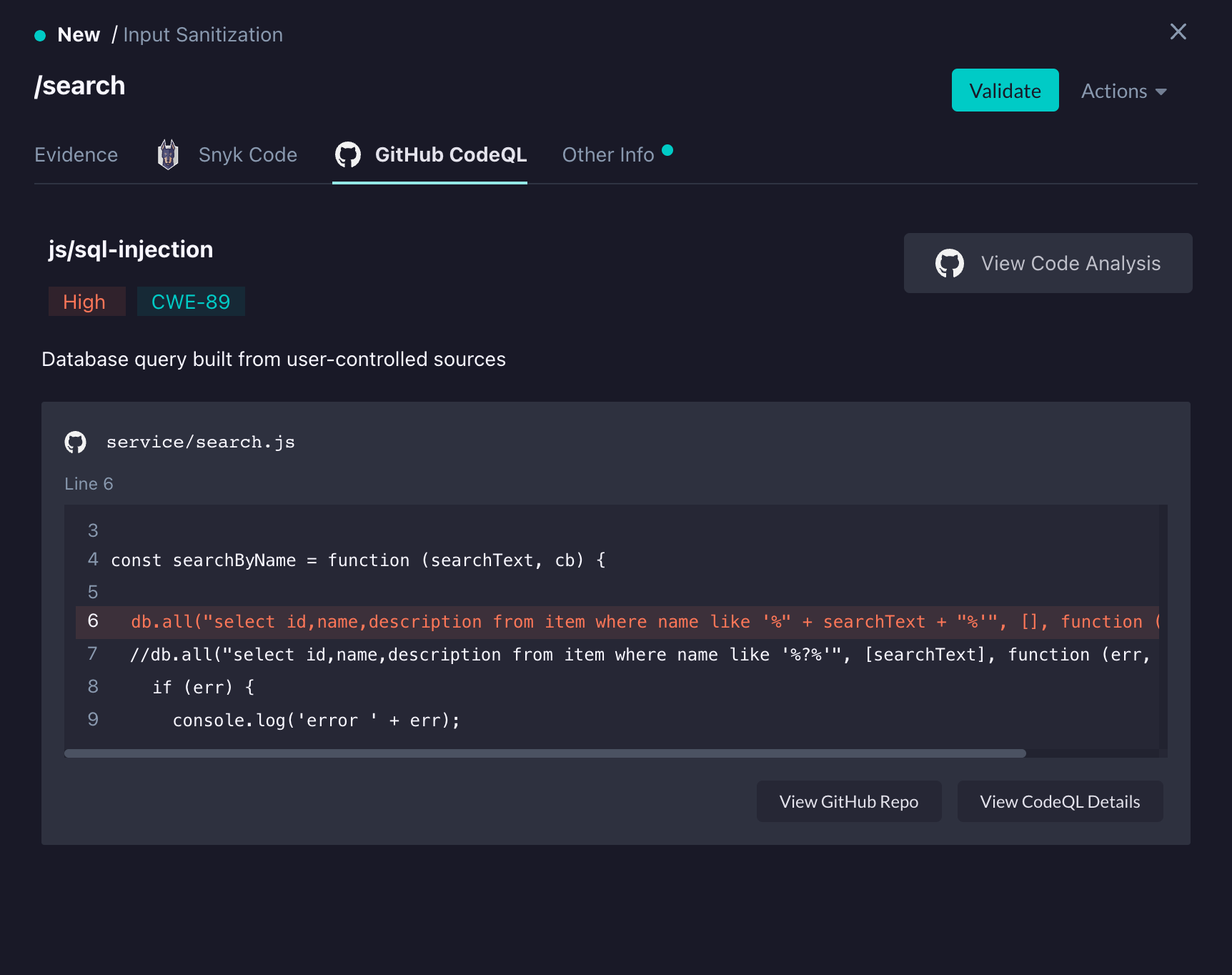 GitHub CodeQL StackHawk Docs GitHub CodeQL StackHawk Docs